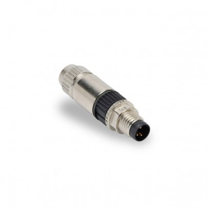 M8 male, 3-pole, 22 to 26 AWG - Field Wireable Connectors - Ziplink ...