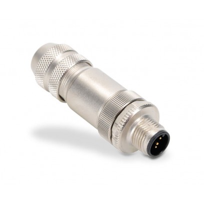 M12 axial male 5 pole 6-8mm - Field Wireable Connectors - Ziplink ...