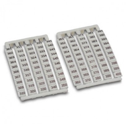Printed (301-400) marking tags - Terminal Block Marking Tags - DIN Rail ...