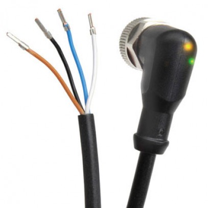 M12 Cable 12mm PNP LED 5Mtr - 4-Pole Micro (M12) Sensor Cables ...