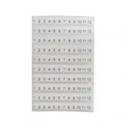 Labels 1-12 for P/I Terms - Terminal Block Marking Tags - DIN Rail ...