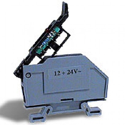 Fuse w/LED, 300V,12V-24VAC/DC - Fuse Terminal Blocks - DIN Rail Mounted ...