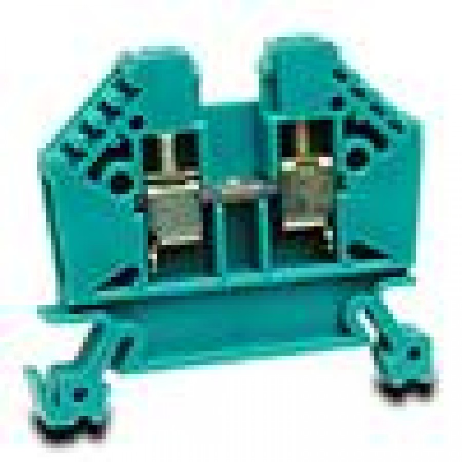 Terminal Block 12AWG 20V Green - Single-level terminal blocks - DIN ...