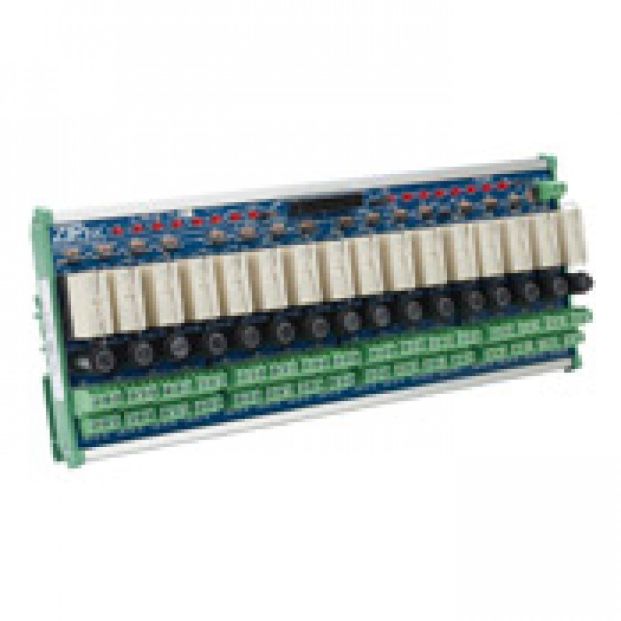 ZIPLink fused relay module, 16-point, sinking, SPDT socketed relays ...